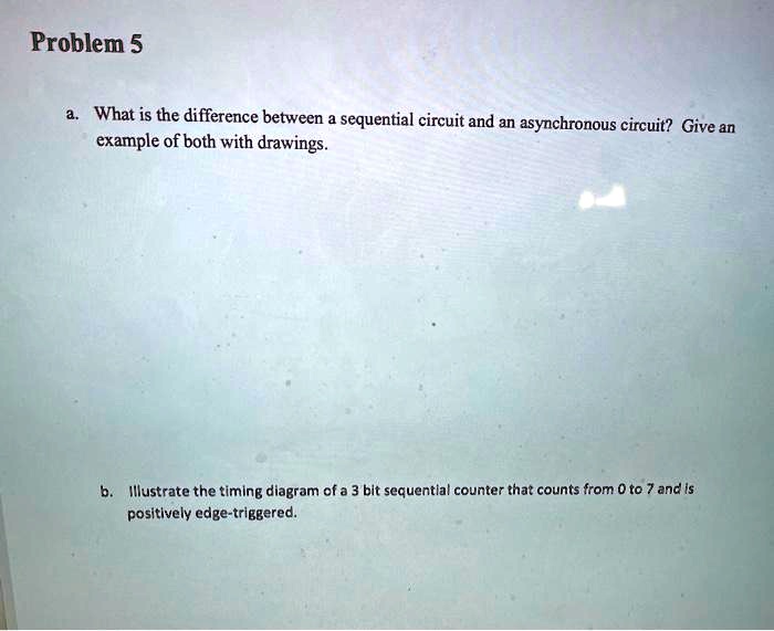 SOLVED: a. What is the difference between a sequential circuit and an ...
