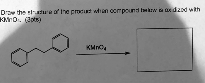 SOLVED: Draw the structure of the product when the compound below is ...