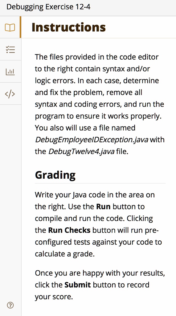 Solved And Heres The Code Debugemployeeidexceptionjava Public Class Debugemployeeidexception