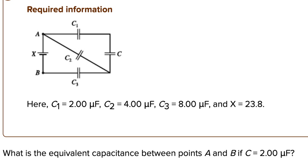 SOLVED: Required information X Here, C1= 2.00 HF, C2 = 4.00 HF, C3 = 8. ...