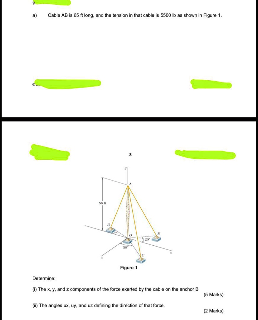 solved-cable-ab-is-65-ft-long-and-the-tension-in-that-cable-is-5500