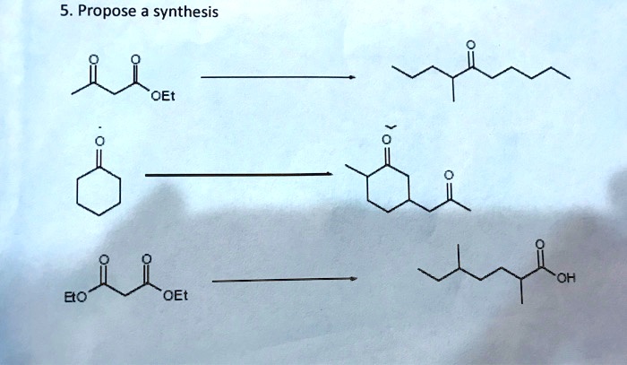SOLVED: 5 . Propose a synthesis OEt OH B0 OEt
