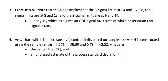 exercise 8 8 note that the graph implies that the 3 sigma limits are 4 ...