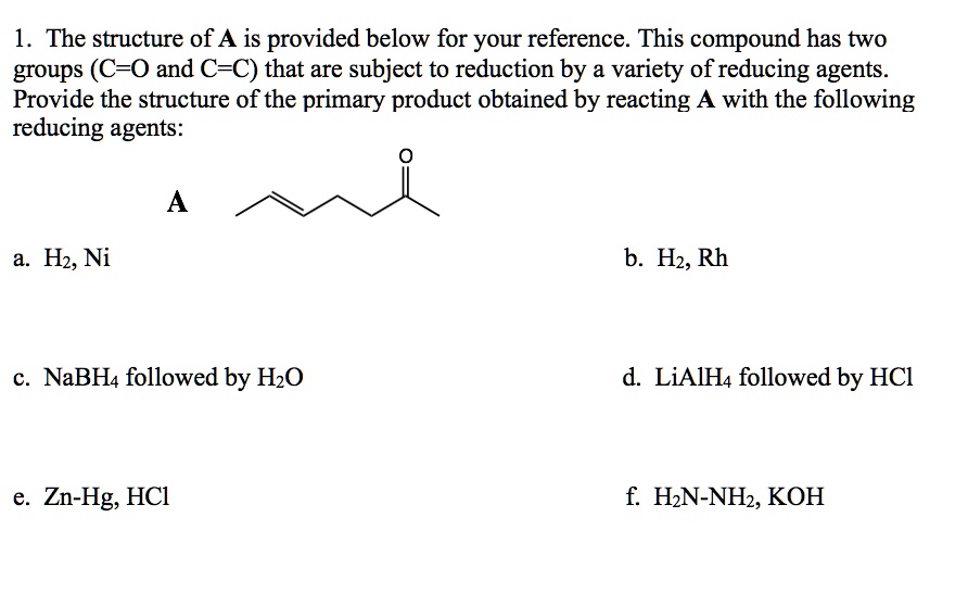 SOLVED: The structure of A is provided below for your reference: This compound has two groups (C ...