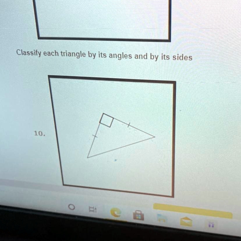 SOLVED: 'Classify each triangle by its angle and by it sides Classify ... SOLVED: 'Classify each triangle by its angle and by it sides Classify ...