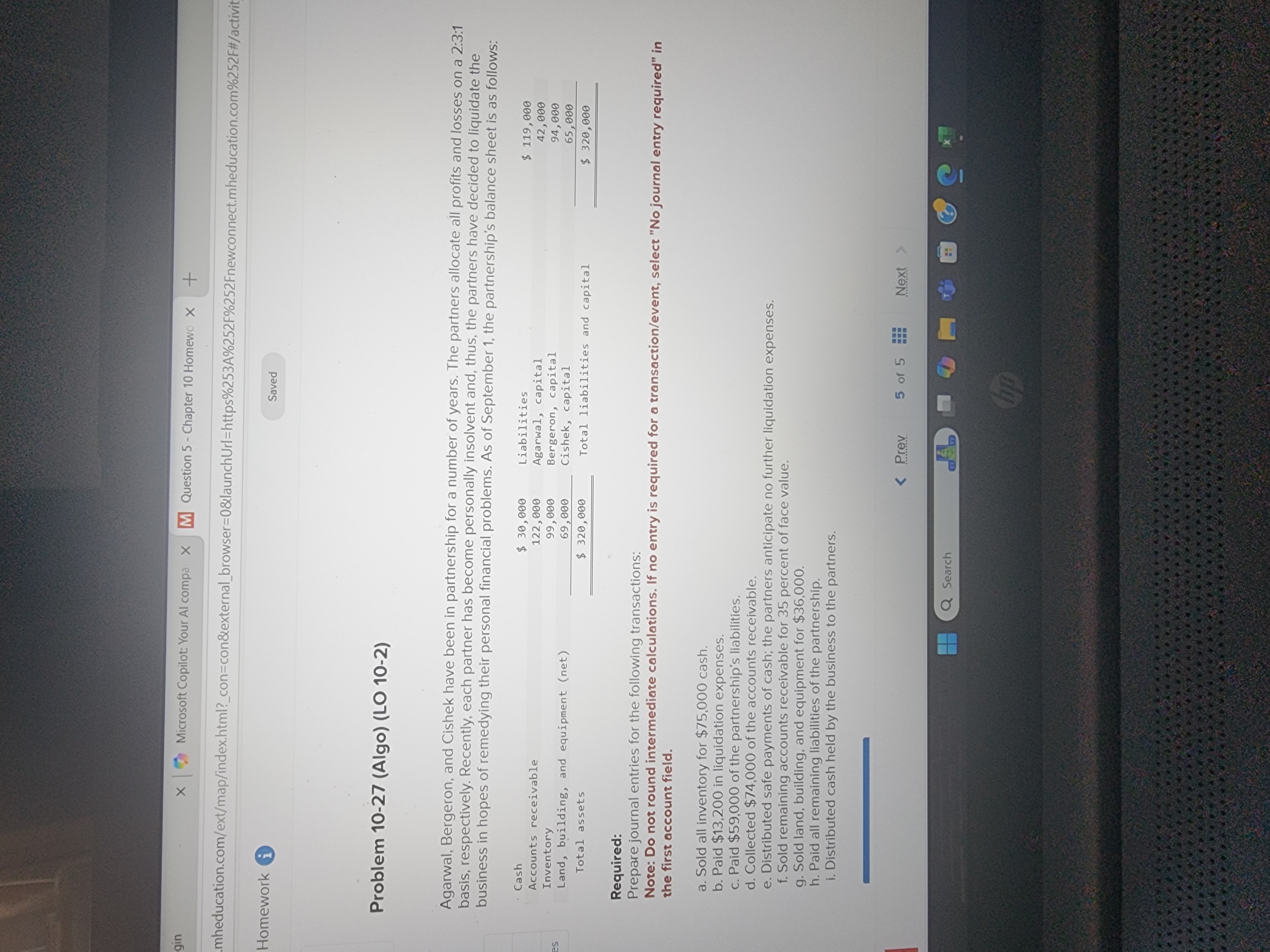 gin Microsoft Copilot: Your Al compa Question 5 - Chapter 10 Homewo mheducation.com/ext/map ...
