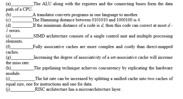 SOLVED: a The ALU along with the registers and the connecting buses ...