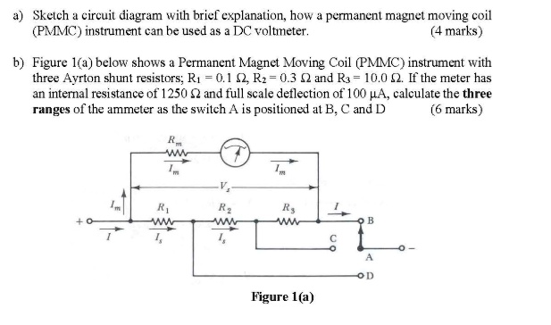 SOLVED: a) Sketch a circuit diagram with a brief explanation of how a ...