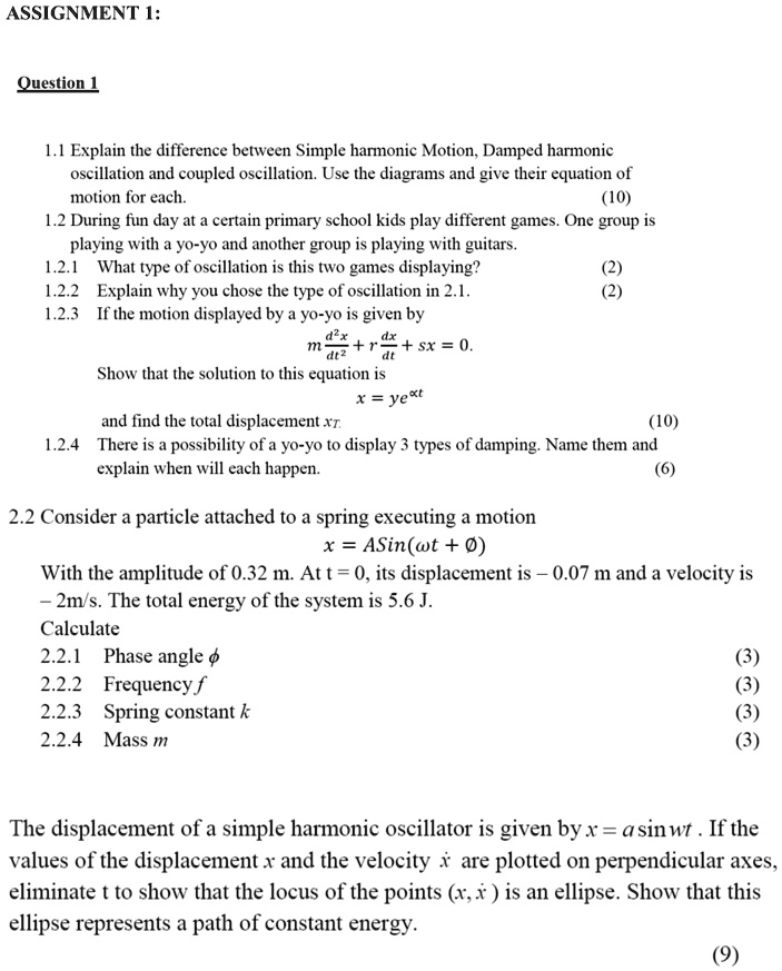 ASSIGNMENT 1: Question 1 1.1 Explain the difference between Simple ...