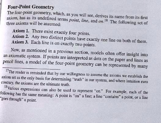 Four-Point Geometry The four-point geometry, which as you will see ...