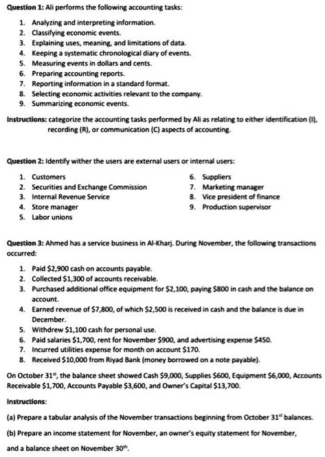 SOLVED: Please solve all the questions using the principles of ...