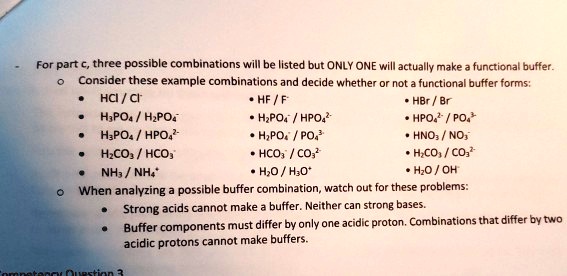 SOLVED: For part €, three possible combinations will be listed but ONLY ONE will actuallly make ...