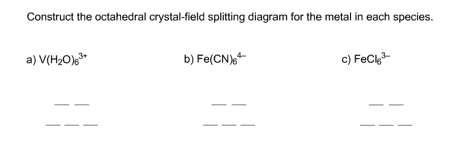 VIDEO solution: Construct the octahedral crystal-field splitting ...