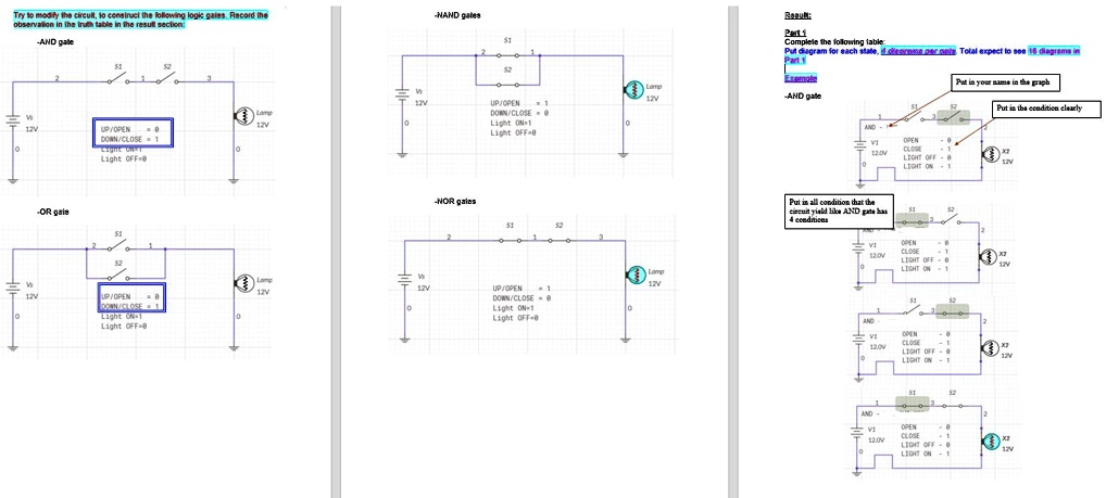 SOLVED: Please use Multisim Live to draw the circuit diagram. Try to modify the circuit, to ...