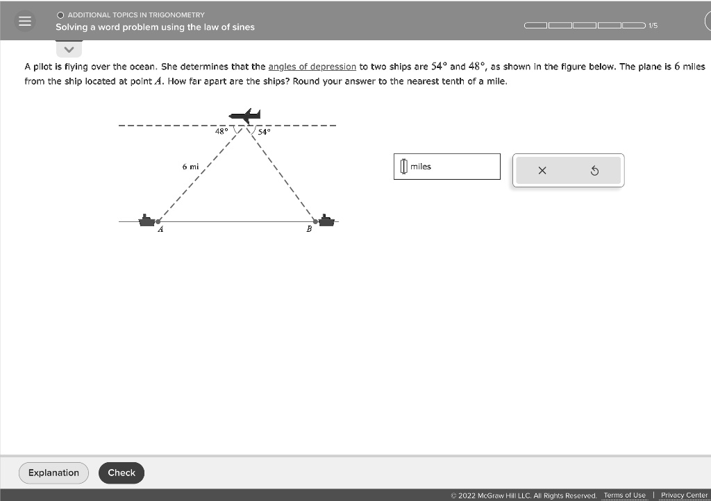 Solved Additional Topics In Trigonometry Solving A Word Problem Using 7124
