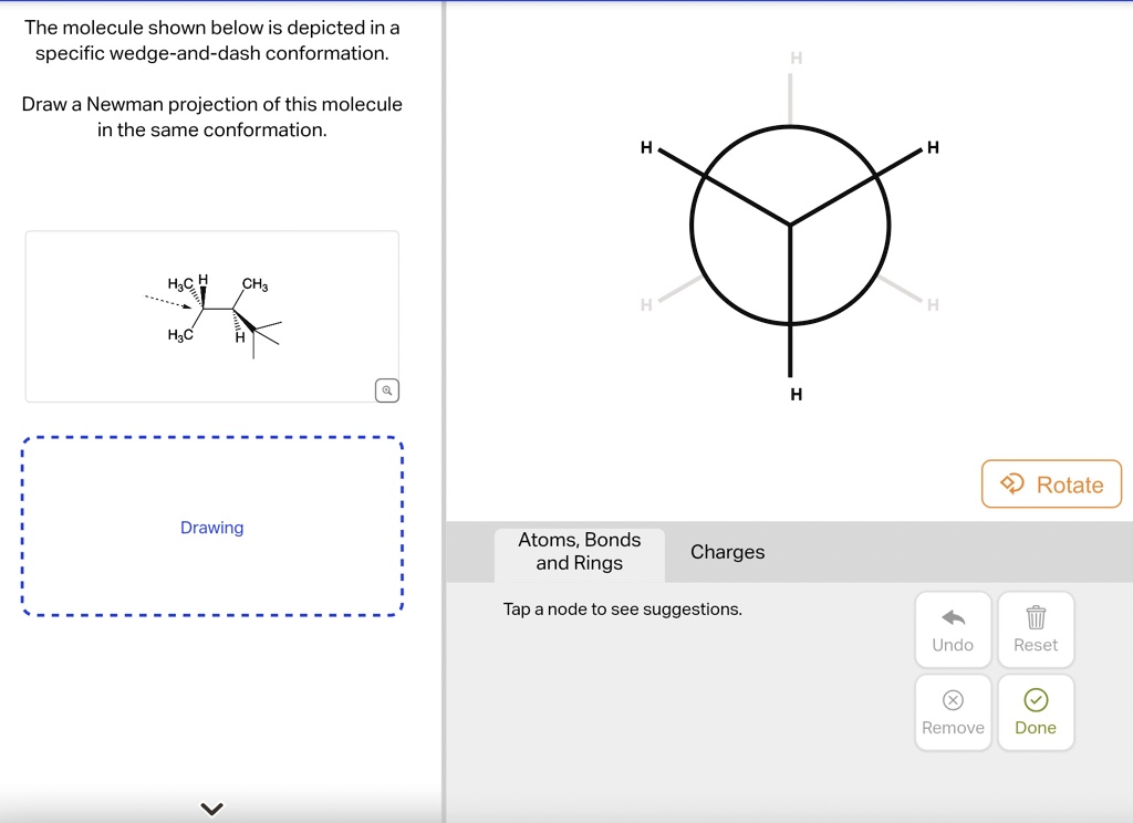 Solved The Molecule Shown Below Is Depicted In A Specific Wedge And