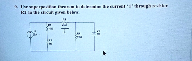 Use Superposition Theorem To Determine The Current I Through
