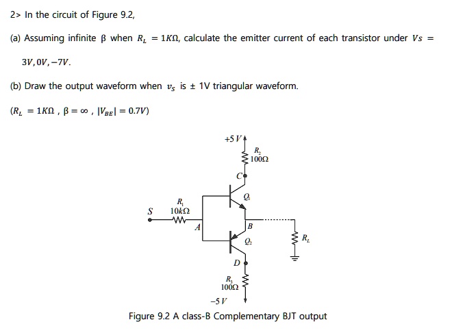 Video Solution In The Circuit Of Figure 92 The Voltages Are As Follows 3v 0v 7v B Draw