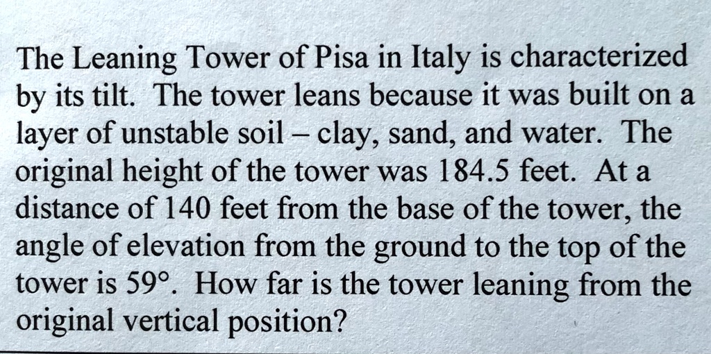 'The Leaning Tower of Pisa in Italy is characterized by its tilt: The ...