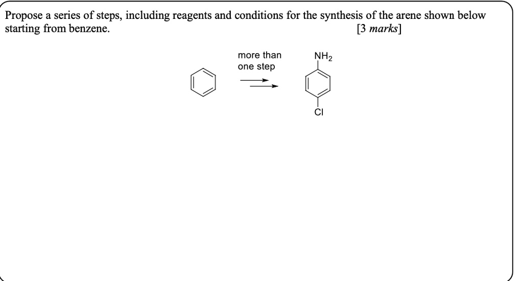 Propose a series of steps, including reagents and conditions for the ...