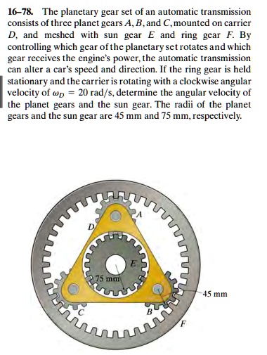 1678. The planetary gear set of an automatic transmission consists of ...