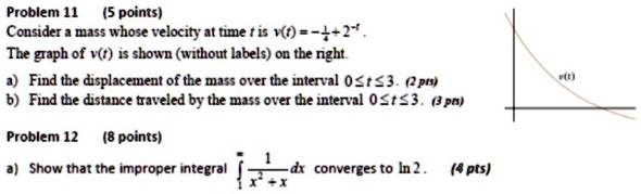 problem h1 5 points consider mas whose relocity at time f 15 1 2 the ...