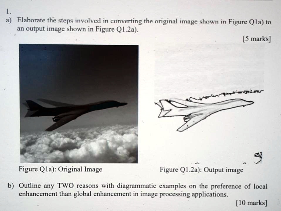 SOLVED: a) Elaborate on the steps involved in converting the original ...