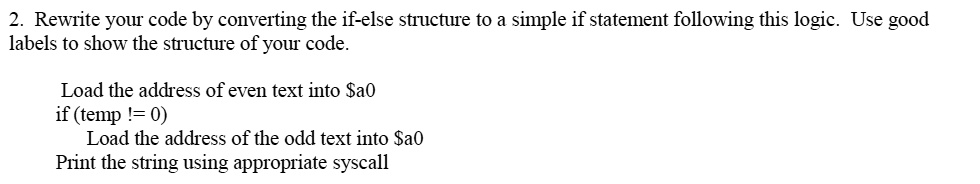 SOLVED: Rewrite your code by converting the if-else structure to a ...