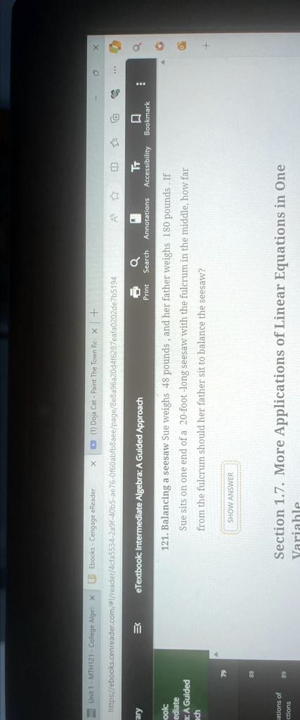 Unit 1-MTH121-College Algeb XEbooks - Cengage eReader X (1) Doja Cat ...