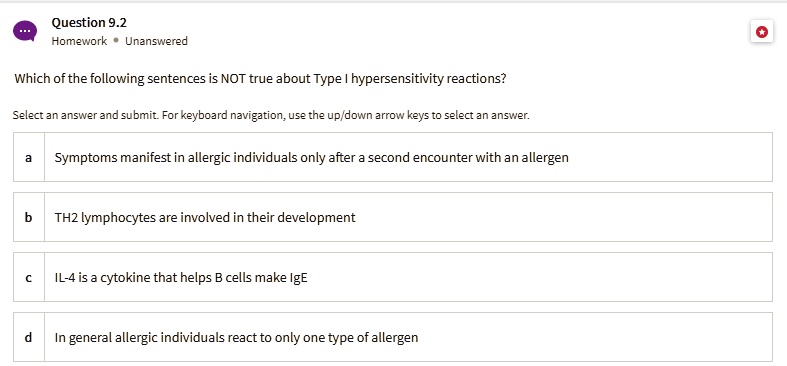 question 92 homework unanswered which ofthe following sentences is not ...