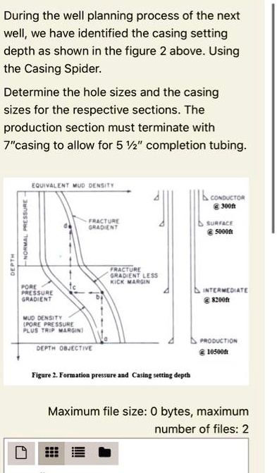 during the well planning process of the next wellwe have identified the ...