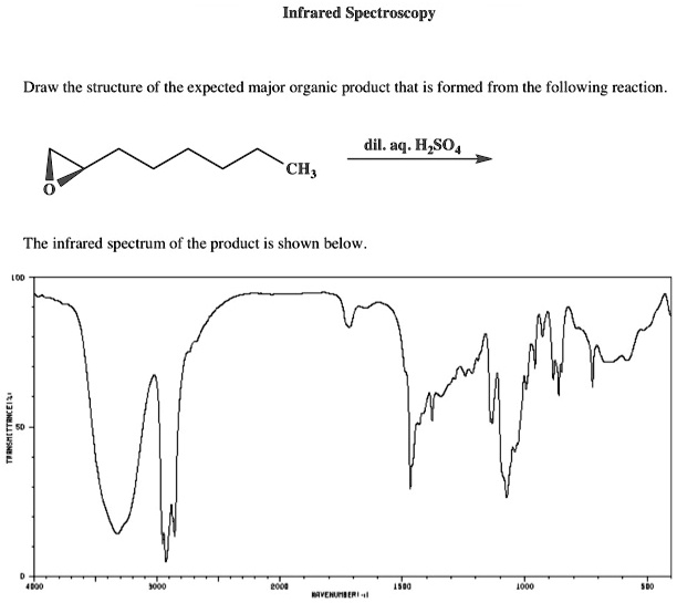 SOLVED: Infrared Spectroscopy Draw the structure of the expected major organic product that is ...