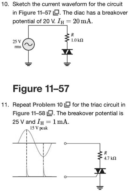 11 10 sketch the current waveform for the circuit in figure 11 57the ...