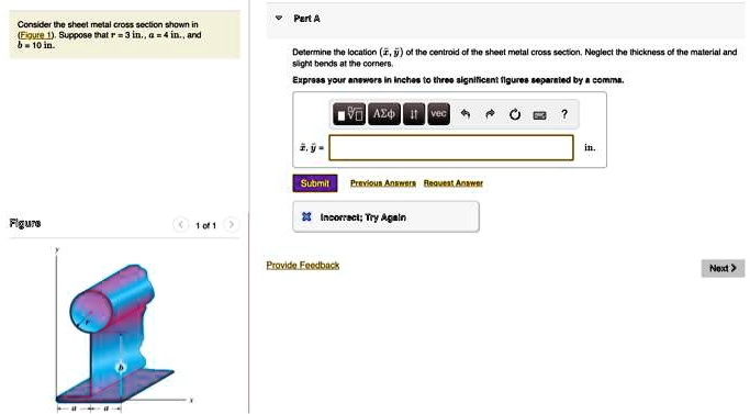 Consider the sheet metal cross section shown in Figure 1. Suppose that ...