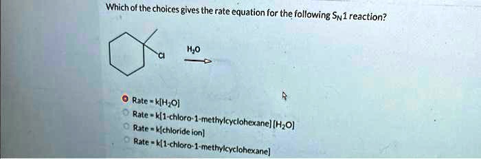SOLVED: Which of the choices gives the rate equation for the following ...