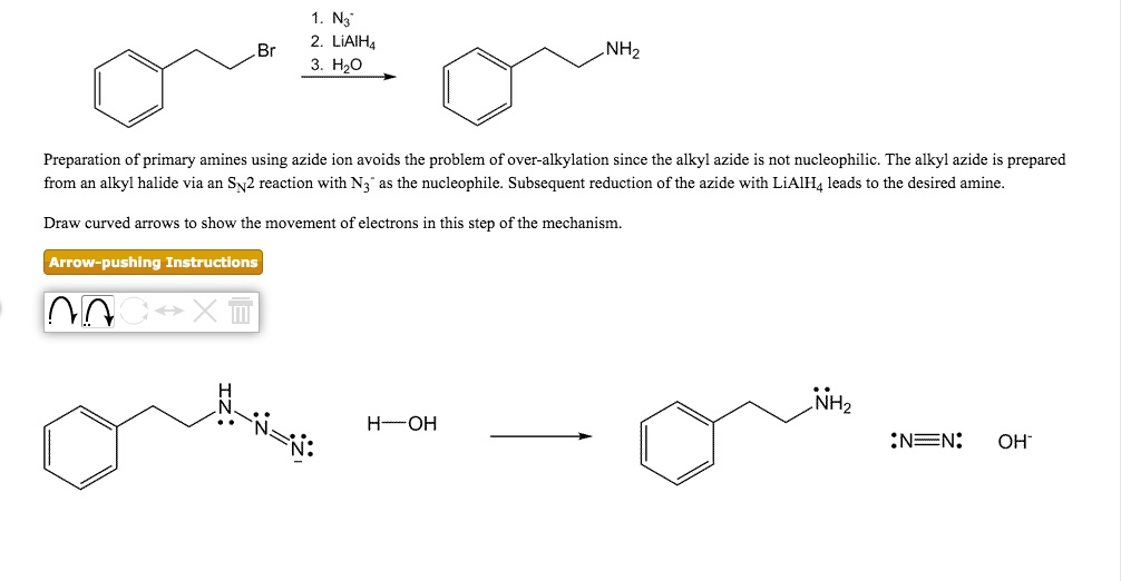 SOLVED: 1. Ny" LiAIHA Hzo NHz Preparation of primary amines using azide ...