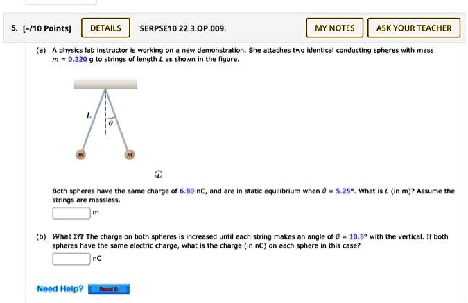 SOLVED: a) A physics lab instructor is working on a new demonstration. She attaches two ...