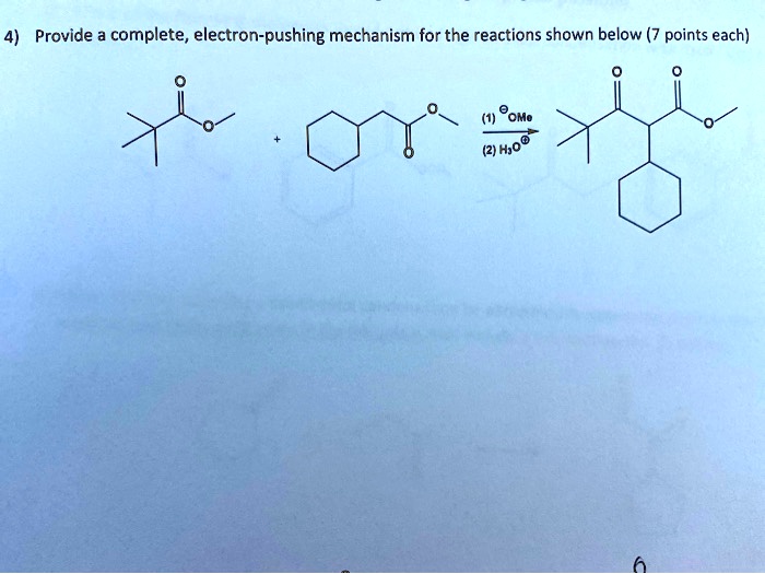 SOLVED: Provide a complete, electron-pushing mechanism for the reactions shown below points each ...