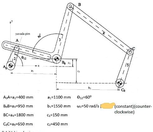 SOLVED: The mechanism in the figure: a) Find the degrees of freedom. b) Find the angular ...