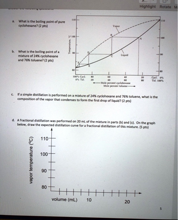 highlight rotate what is the boiling point of pure cyclohexane 2 pts ...
