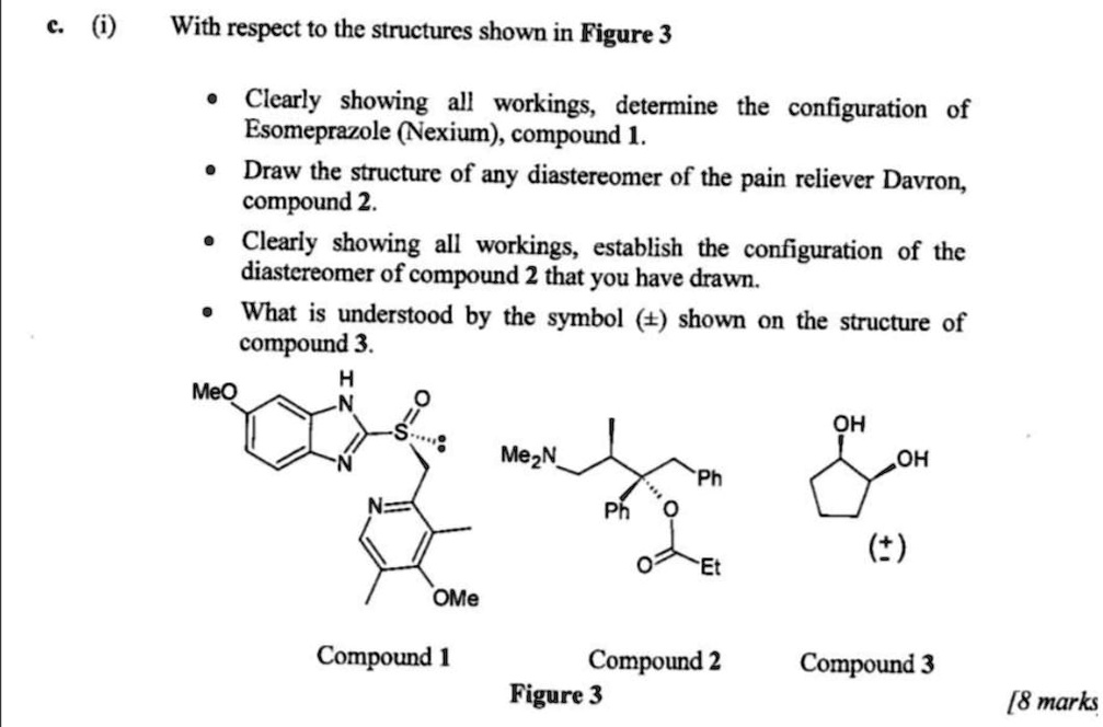 with respect to the structurcs shown in figure 3 clearly showing all ...