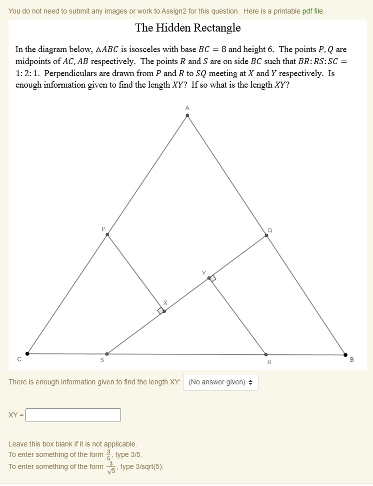 you do not need to submit any images or work to assign2 for this ...
