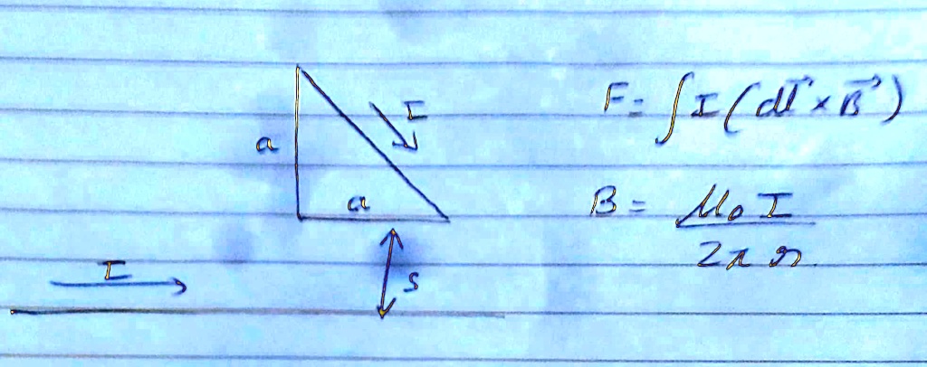SOLVED: Find the net force acting on a right triangle that is placed ...