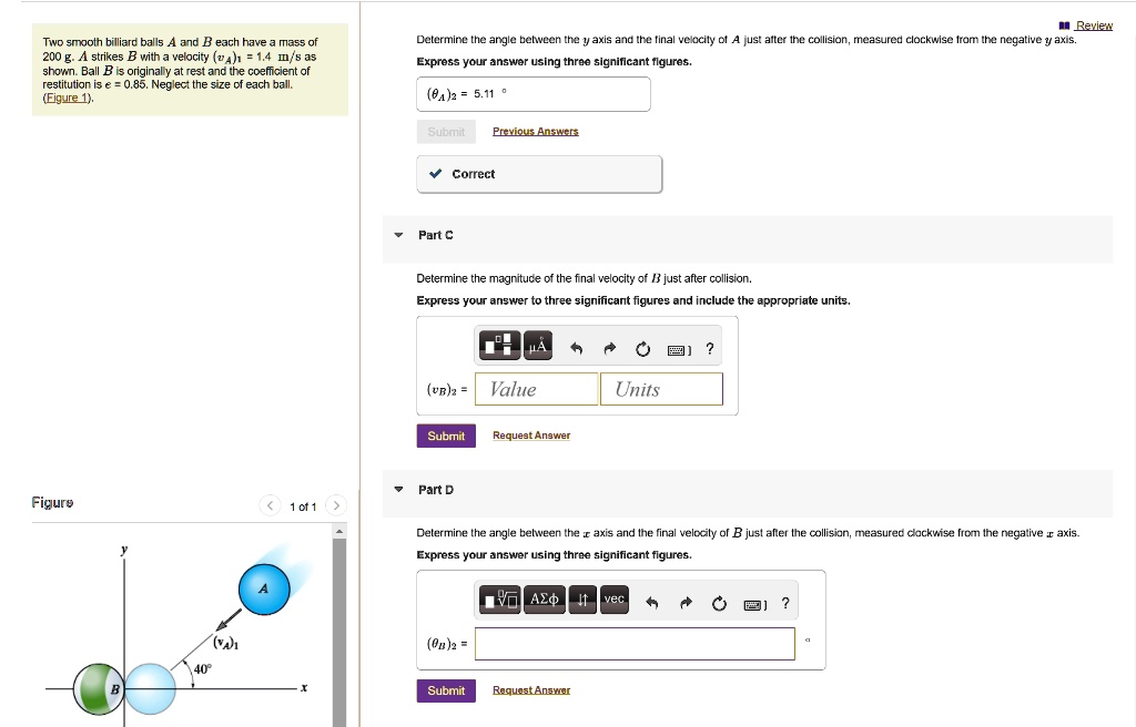 Solved Part C And D Needed Part C Determine The Magnitude Of The