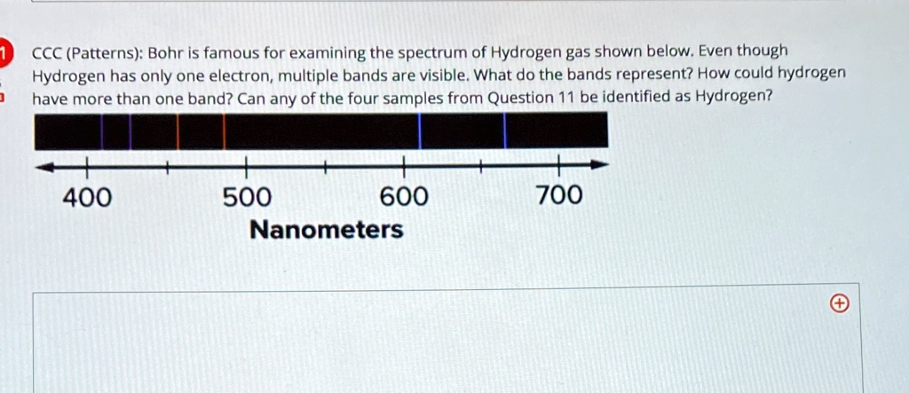 SOLVED: 'CCC (Patterns): Bohr is famous for examining the spectrum of ...