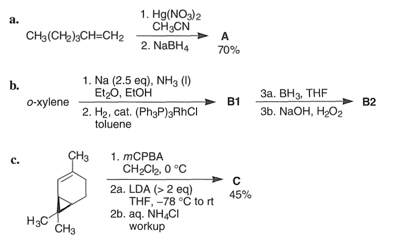 hgno3 2 a ch3cn ch3chzj3ch chz 2 nabh4 70 b 1 na 25 eq nh3 etzo etoh o ...