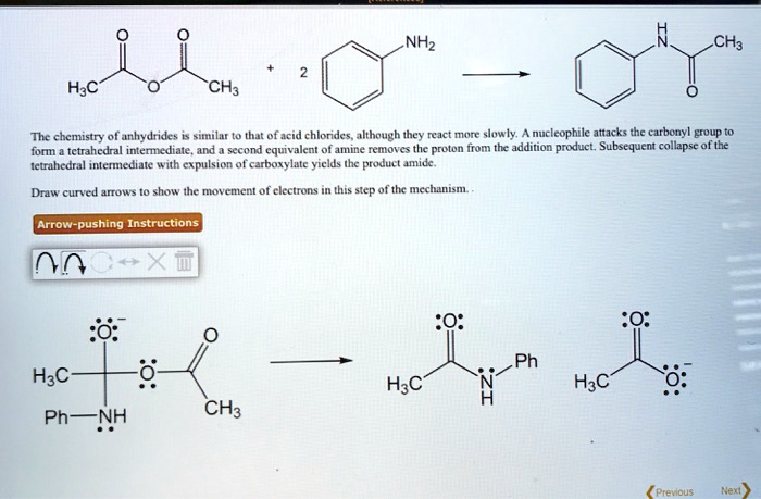 SOLVED: NHz CH3 H3c- Thc chenistry of anhydtid s surnilar that of acid ...