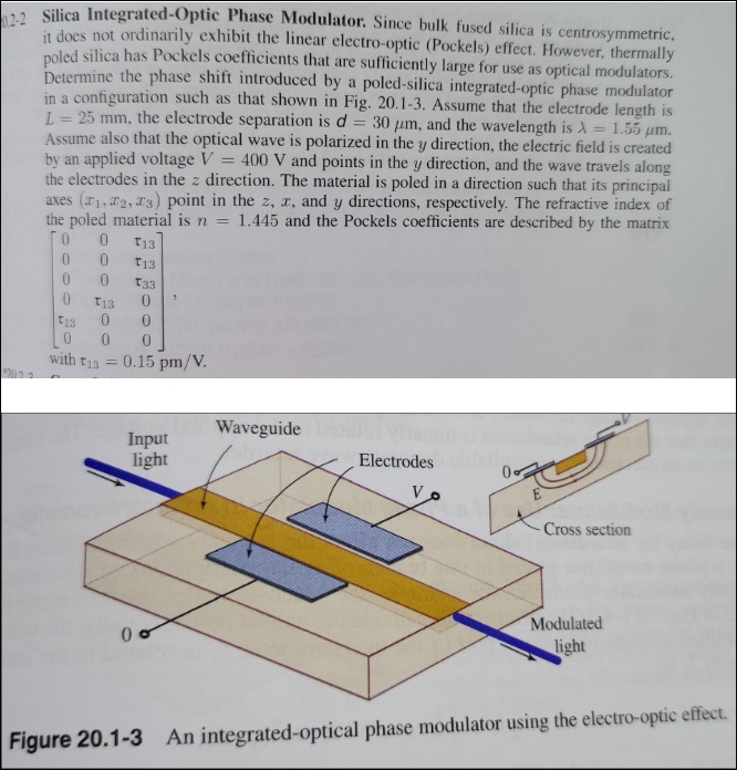 SOLVED: Determine the phase shift introduced by a pole-silica ...
