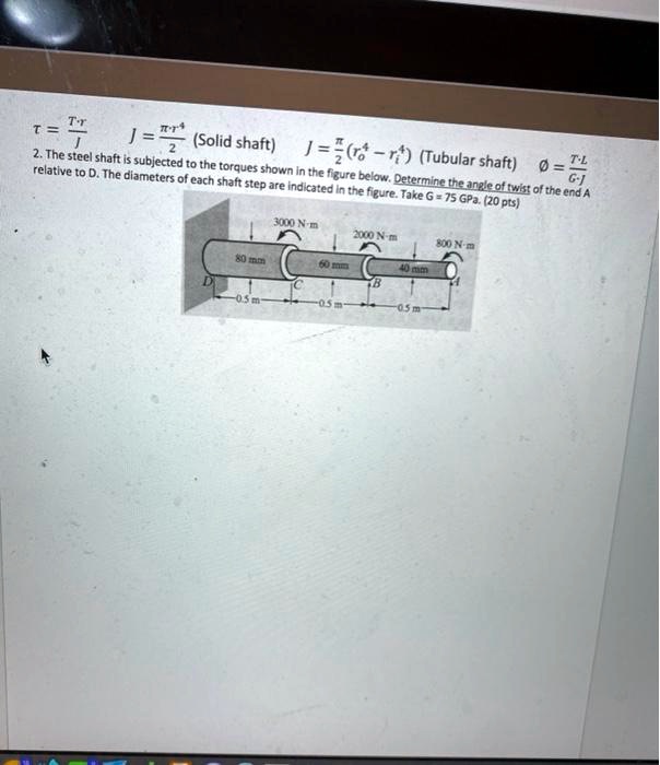 SOLVED: Hello, I need help with this problem. Thank you! T=TT 2. The ...