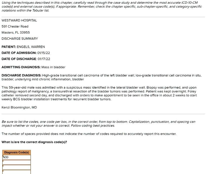 using the techniques described in this chapter carefully read through ...